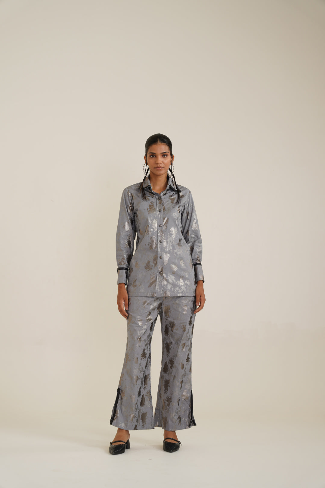 Smoke Grey Co-ord Set – Vahni By Varnika Chadha
