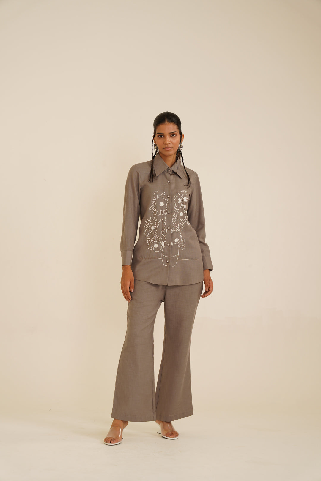 Grey Vase Co-ord Set – Vahni By Varnika Chadha