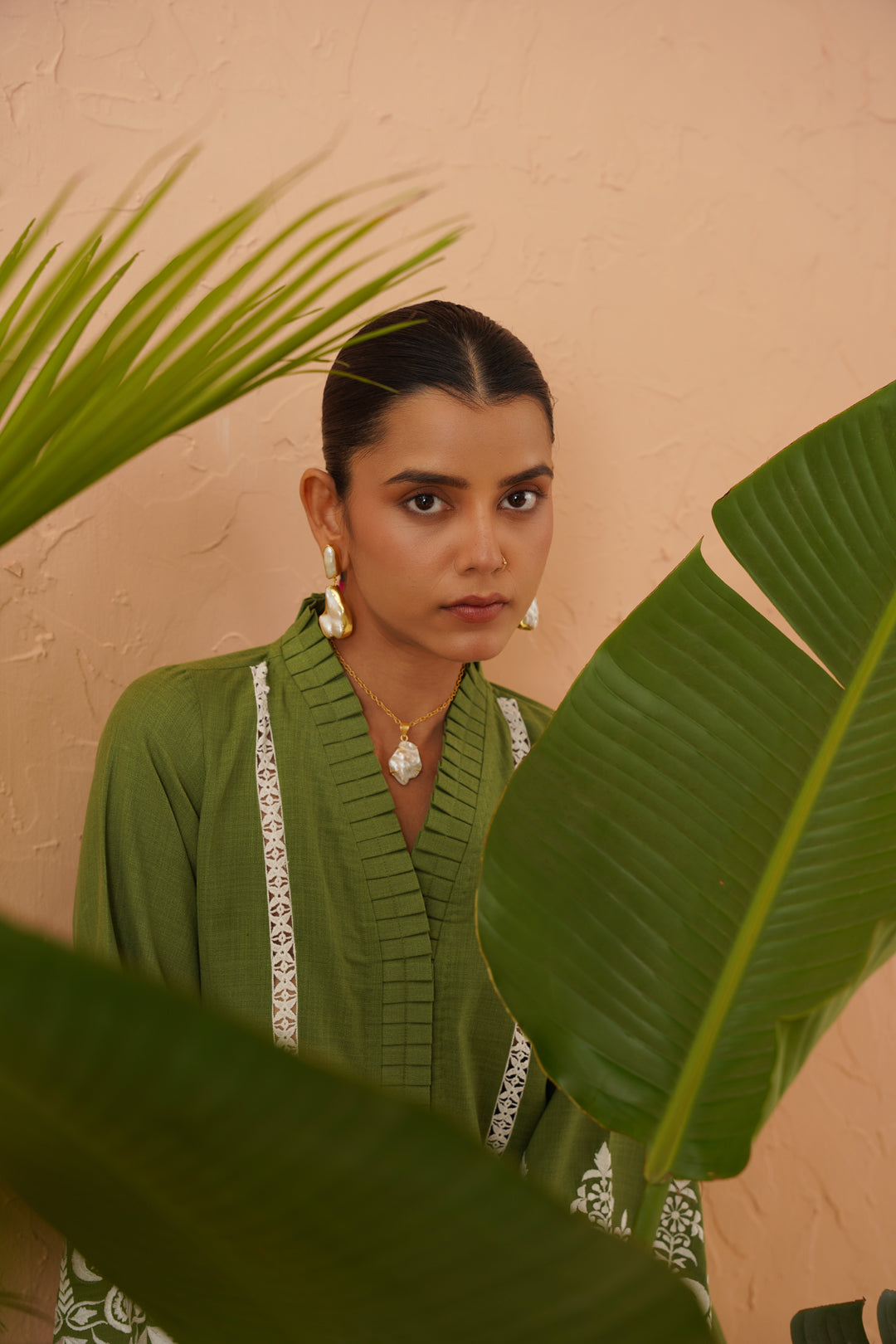 Green Embroidered Tunic Set – Vahni By Varnika Chadha